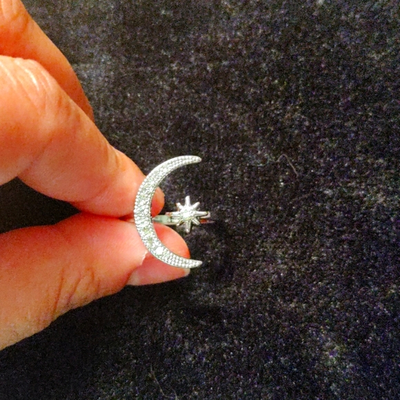 Jewelry | Moon Star Sterling Silver Expandable Ring | Poshmark